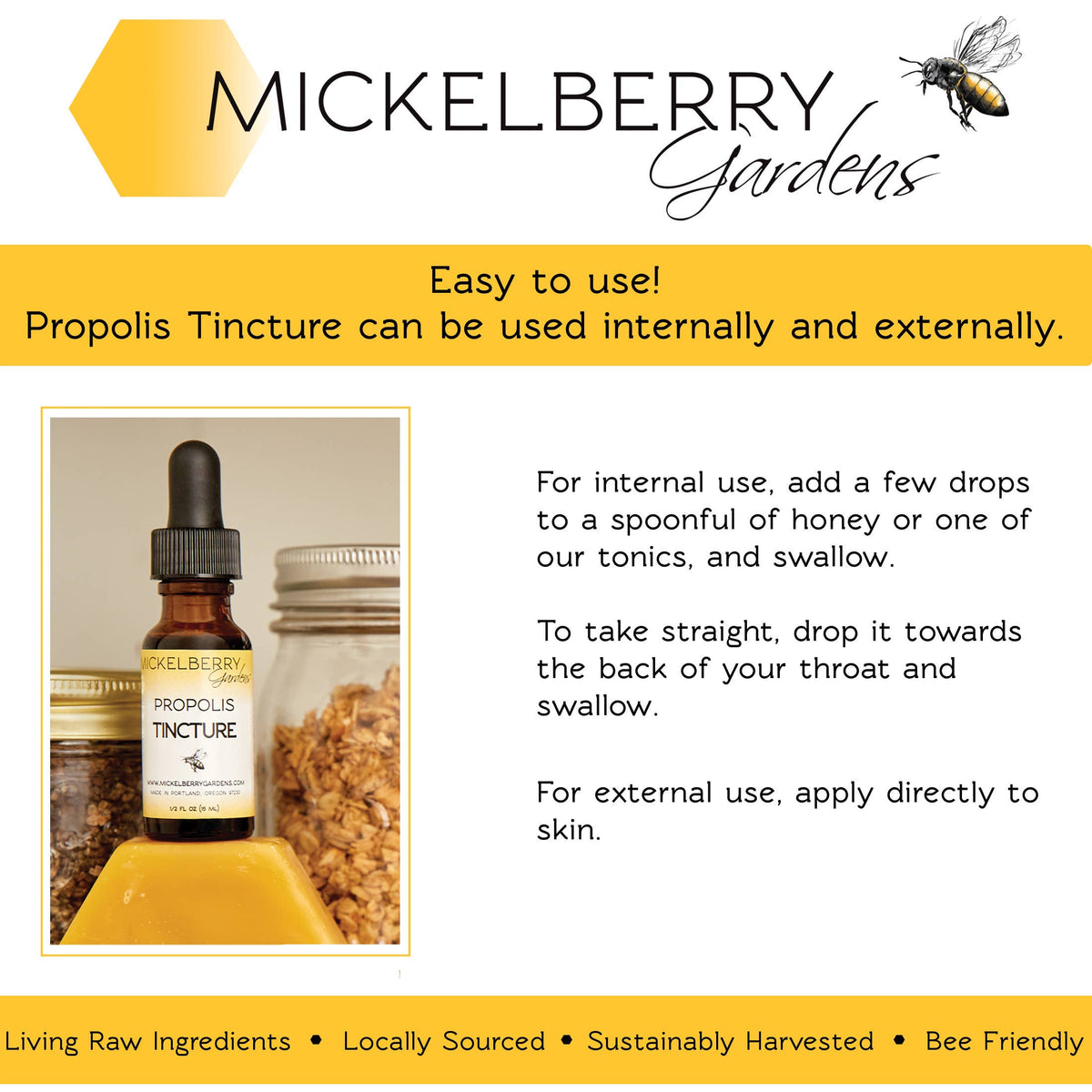 Propolis Tincture 0.5 oz. – Astor Apiaries