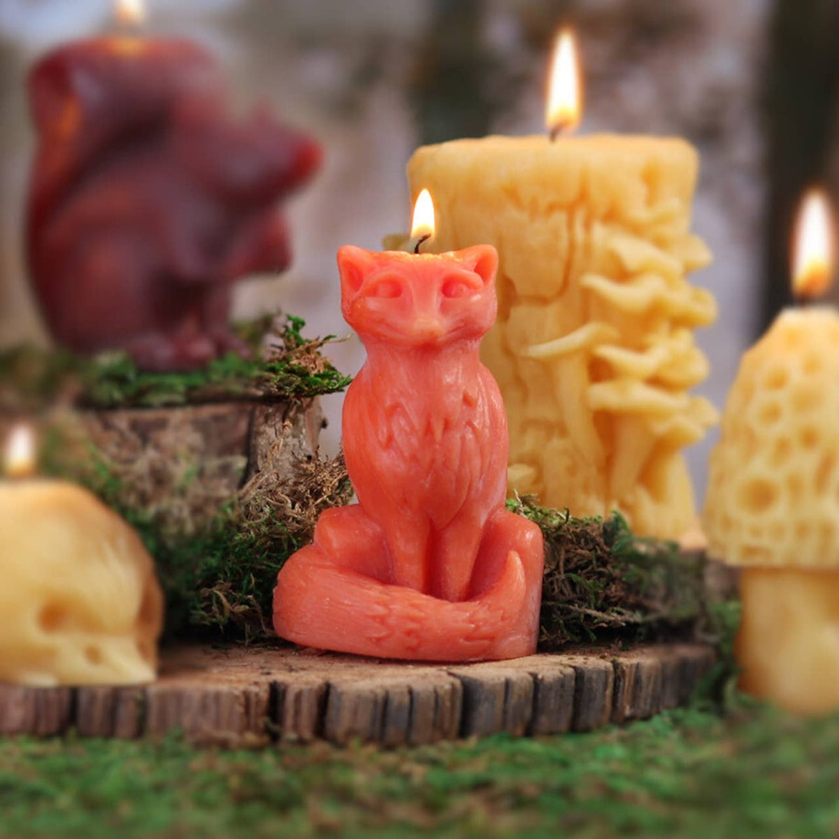 Beeswax Fox Candle – Astor Apiaries